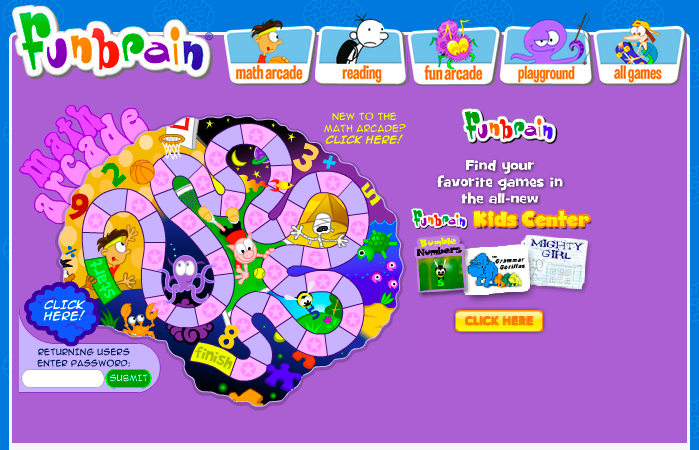 Newsletters, Links, and More: Funbrain Math Arcade