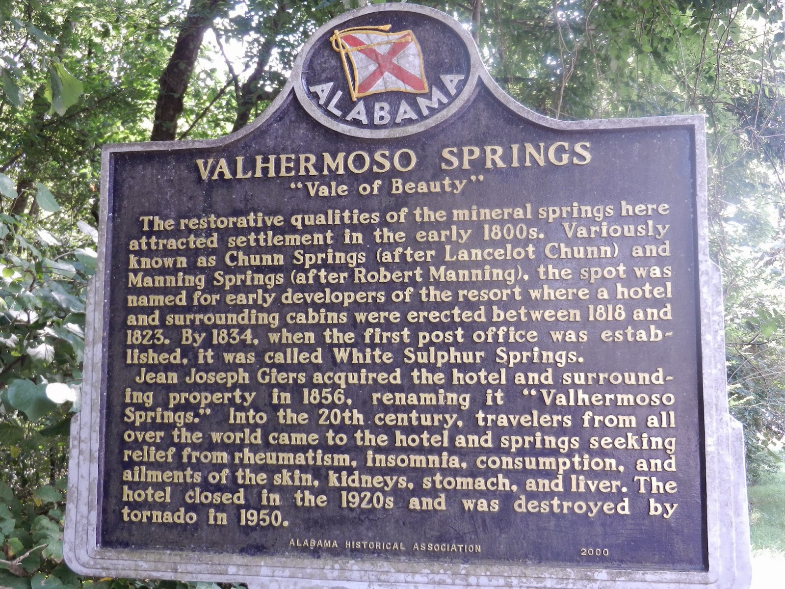 Alabama Yesterdays: Valhermoso Springs