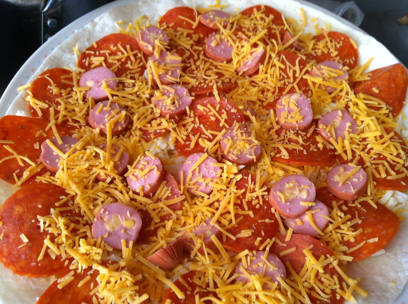 Spryte's Place: Hot Dog Pepperoni Pizzadilla