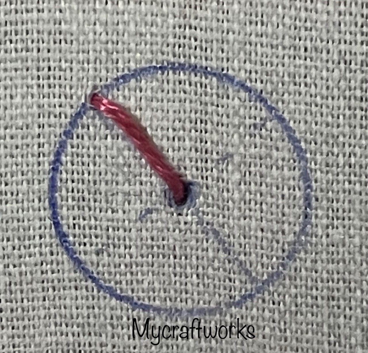 MY CRAFT WORKS: Embroidery Stitch Tutorial - Eyelet Stitch