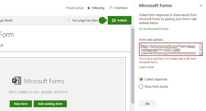 Purna's MORE SHAREPOINTS : Error in displaying Microsoft Forms in Forms Webpart on a SharePoint ...
