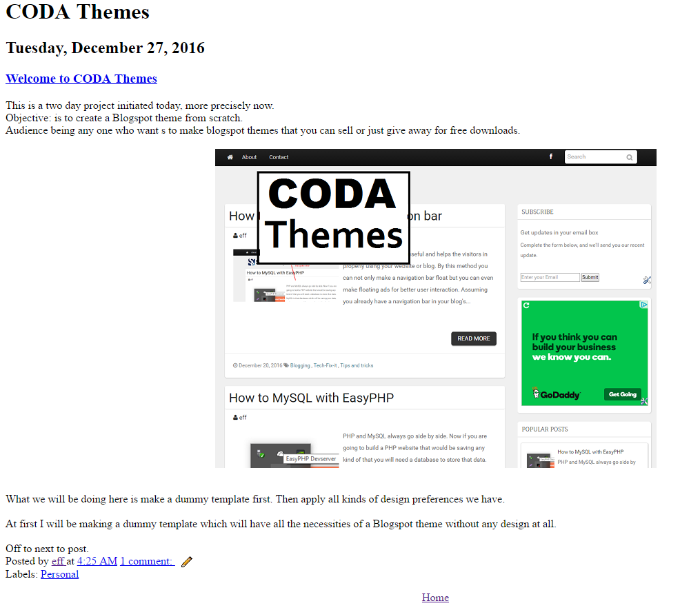 Making the basic dummy template - Shift Escape