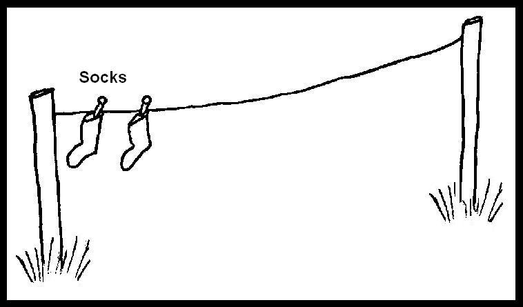 Clothesline Coloring Pages