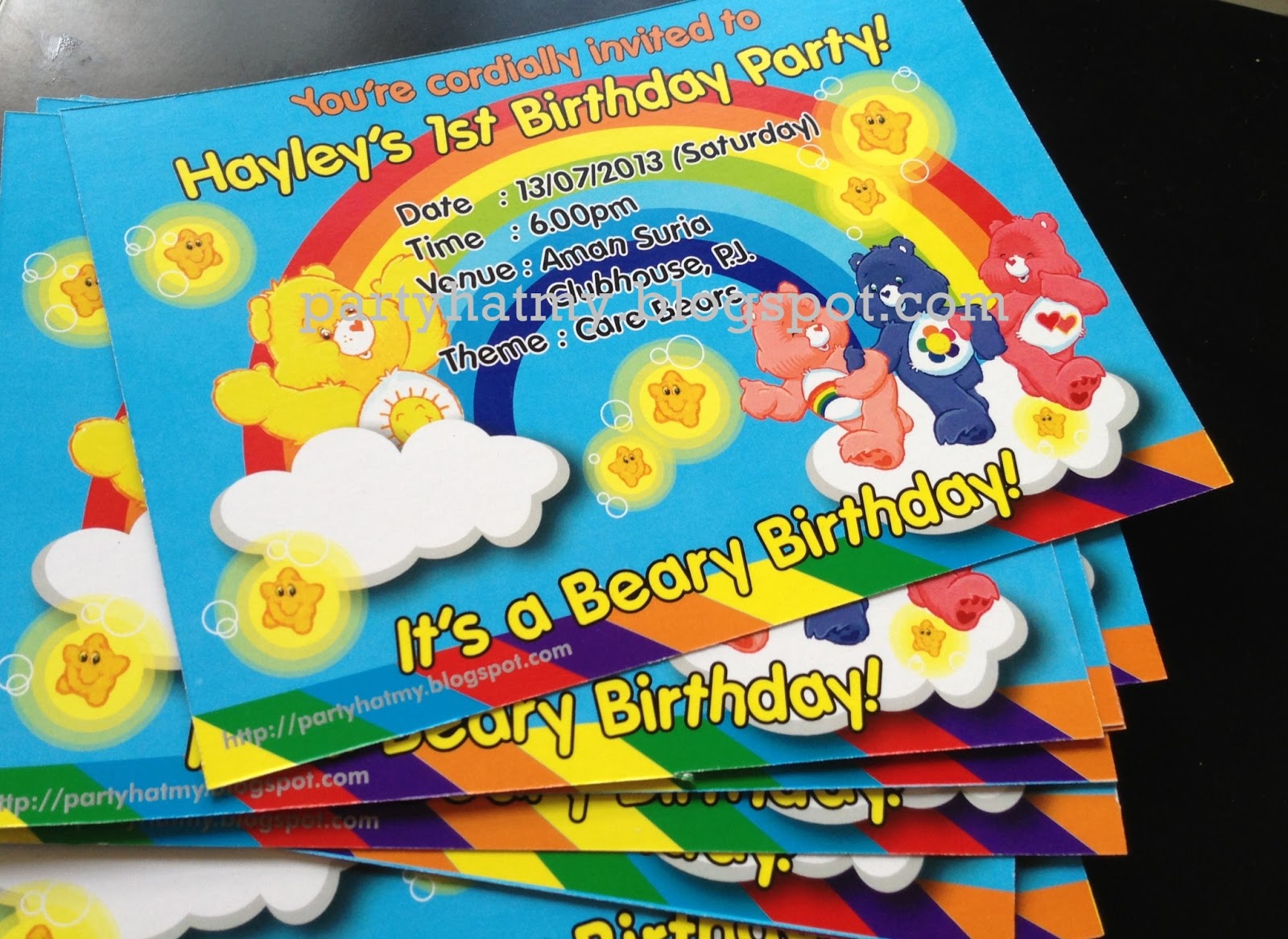 Party Hat: Care bears theme Party