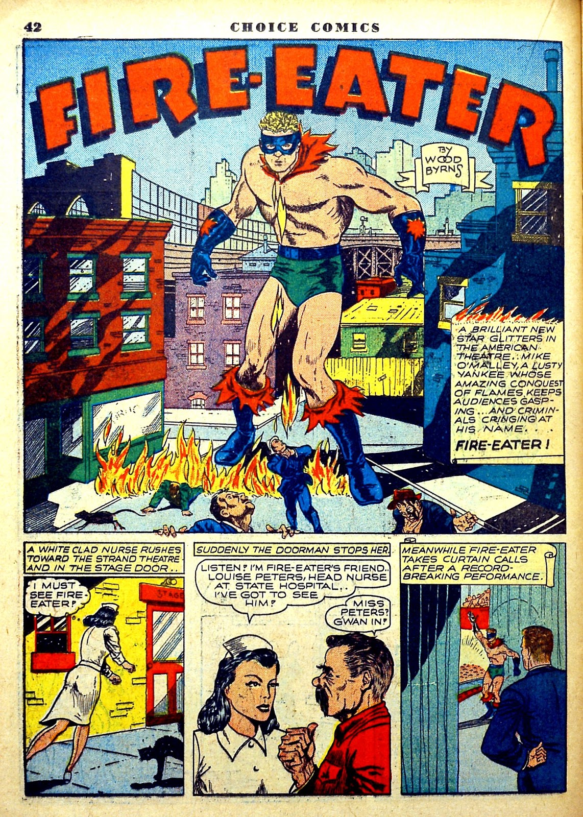 Four-Color Shadows: Fire-Eater- Art Saaf-1941