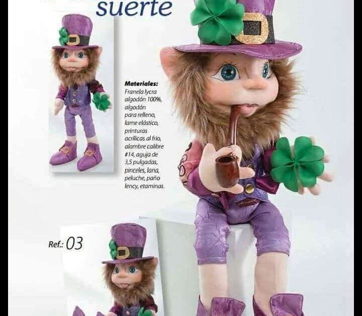 Molde de Duende da sorte para imprimir - Ver e Fazer