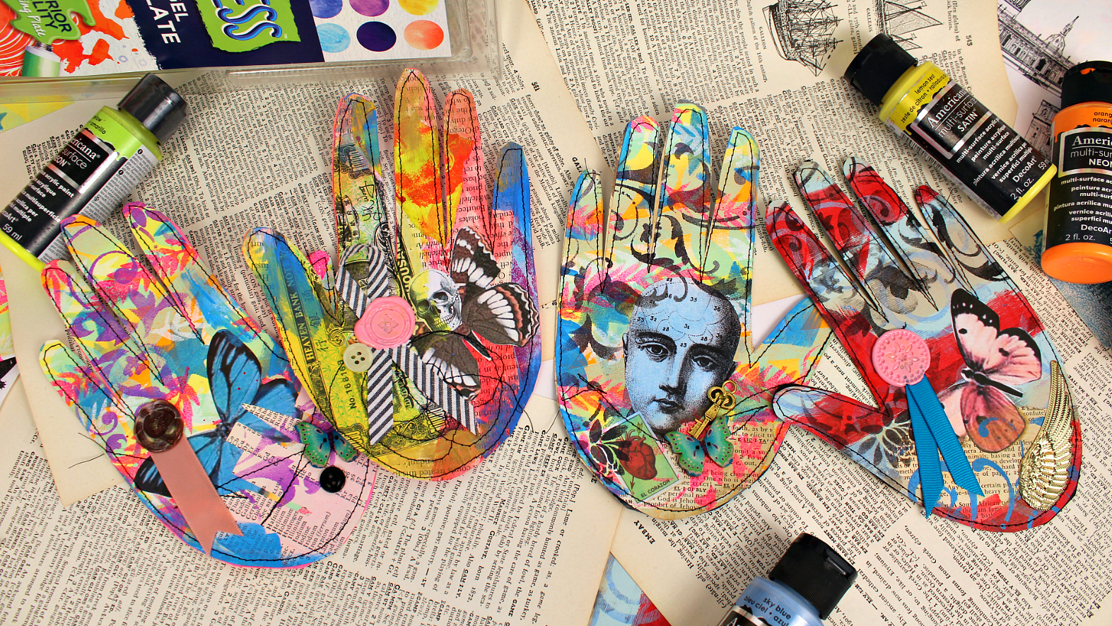 Mark Montano: Artist Trading Card Hands