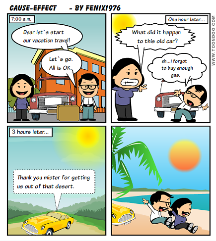 Cause and Effect Comic | English Now