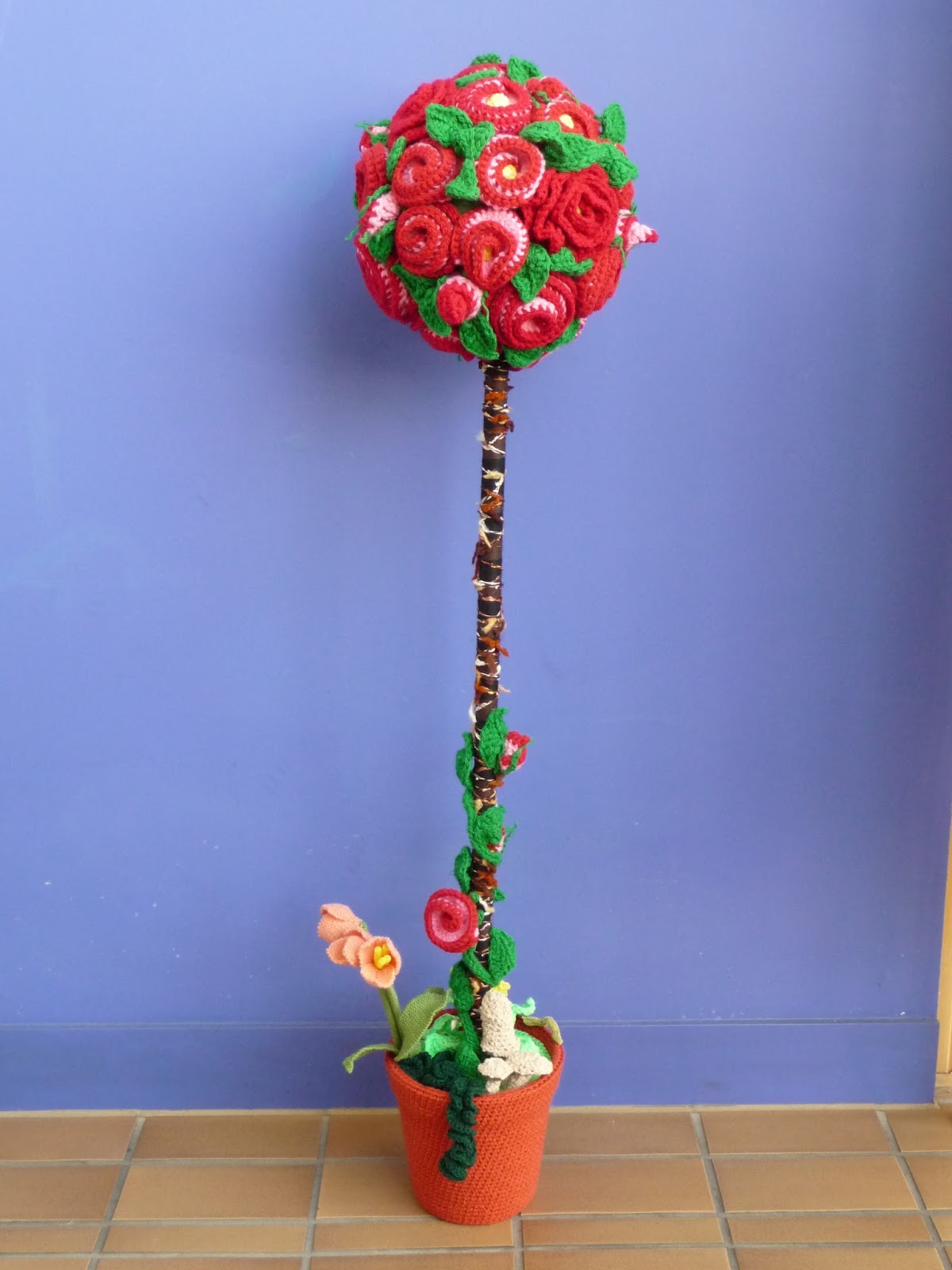 Blooming Marvellous ~ community knitted garden