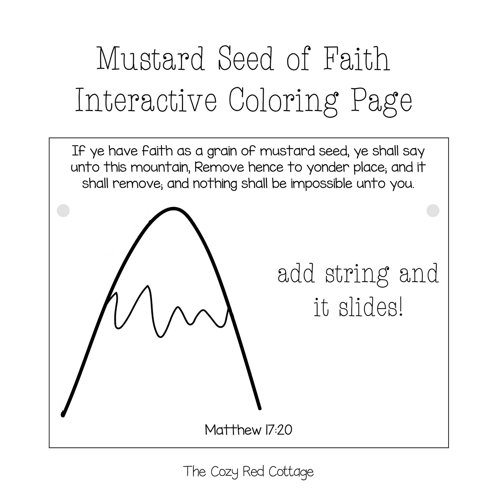 Mustard Seed Faith Coloring Page