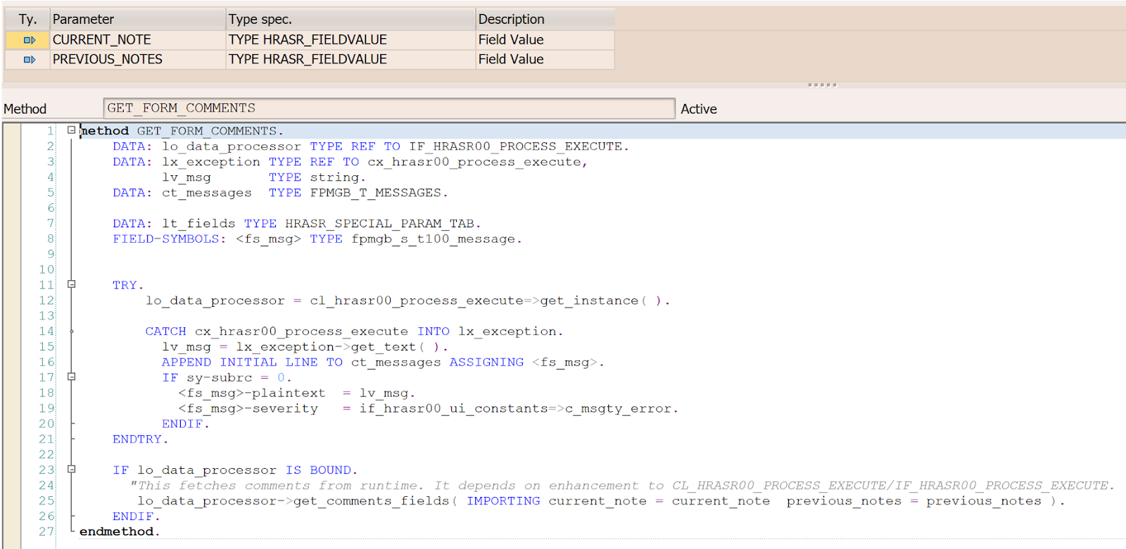 SAP ABAP Central: HCM Processes & Forms: A Concise Commentary on Comments