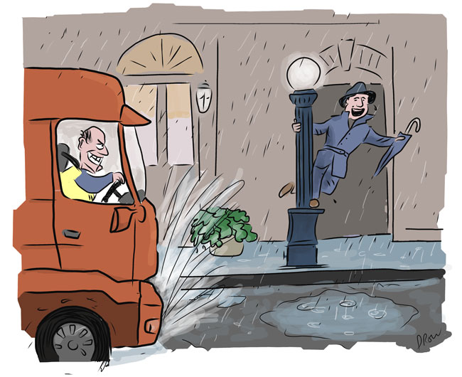 Cartoons I Drew: Singing in the Rain