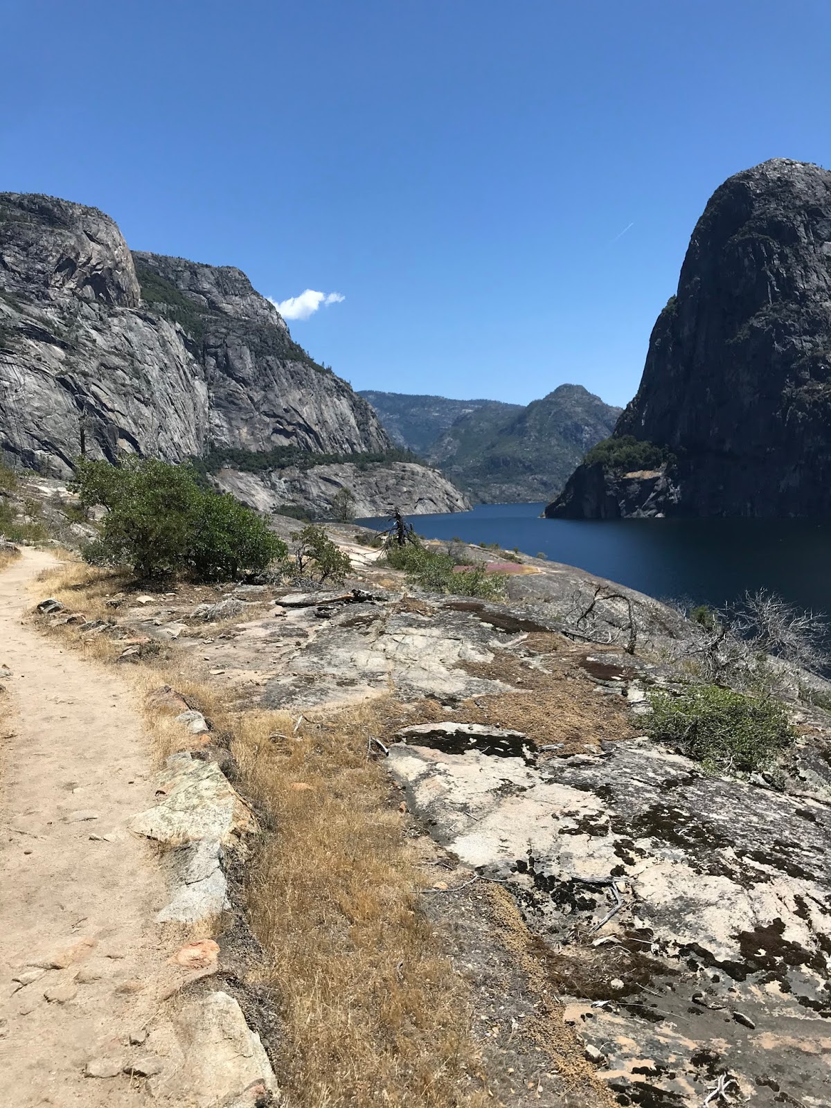 Hetch Hetchy Valley; Hetch Hetchy Railroad, abandoned Lake Eleanor Road ...