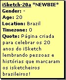 iSketch 20 Anos: Como jogar iSketch nestes dias?