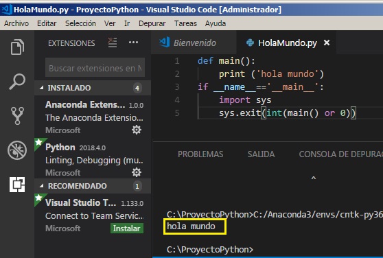 Análisis y Programación: Ejecutar y depurar Python con Visual Studio Code