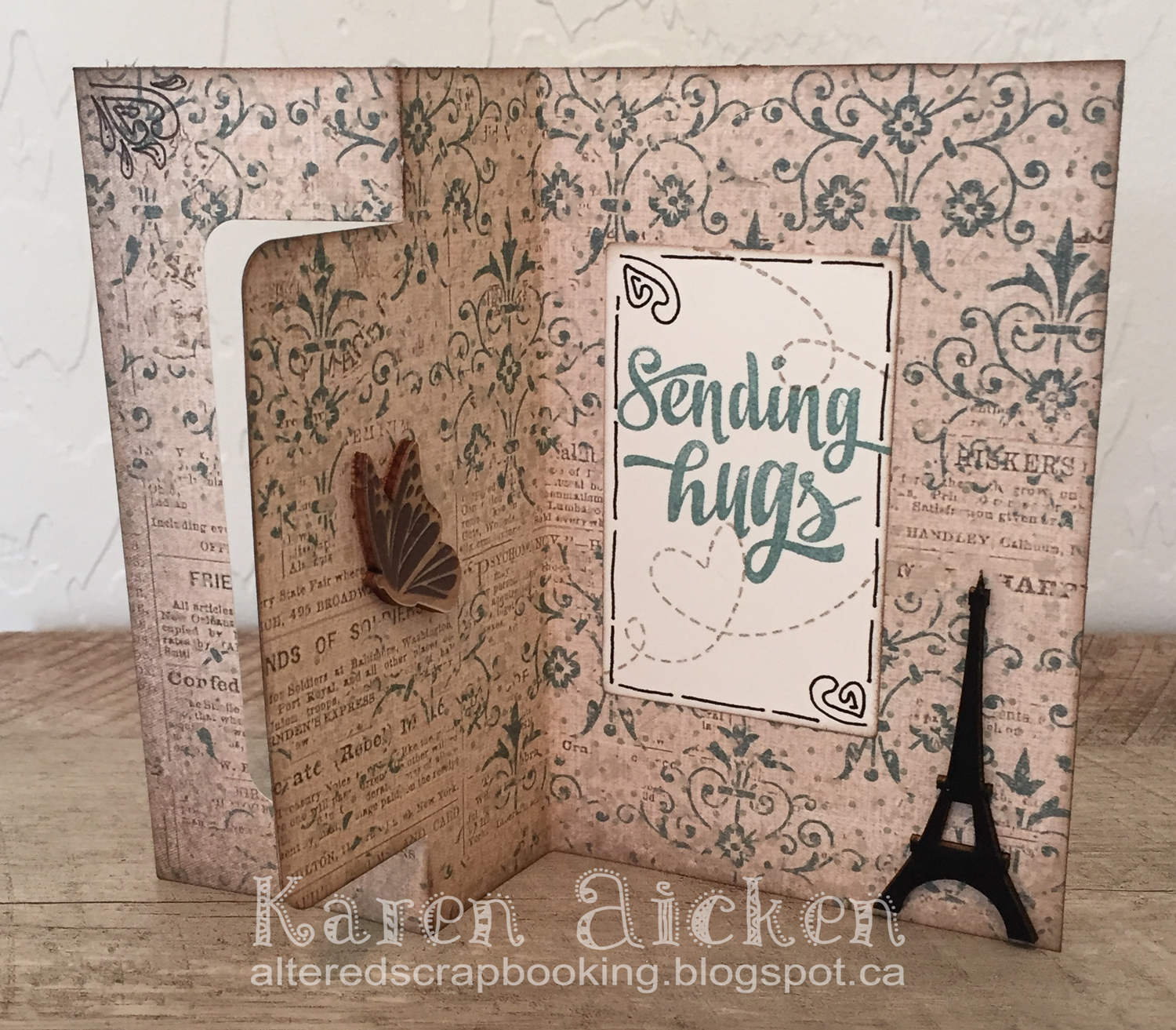 Altered Scrapbooking: Zentangle Rectangle Pull Card