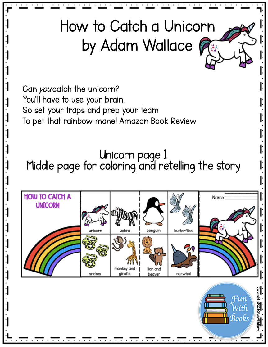 HOW TO CATCH A UNICORN BOOK CRAFT ~ Book Units by Lynn