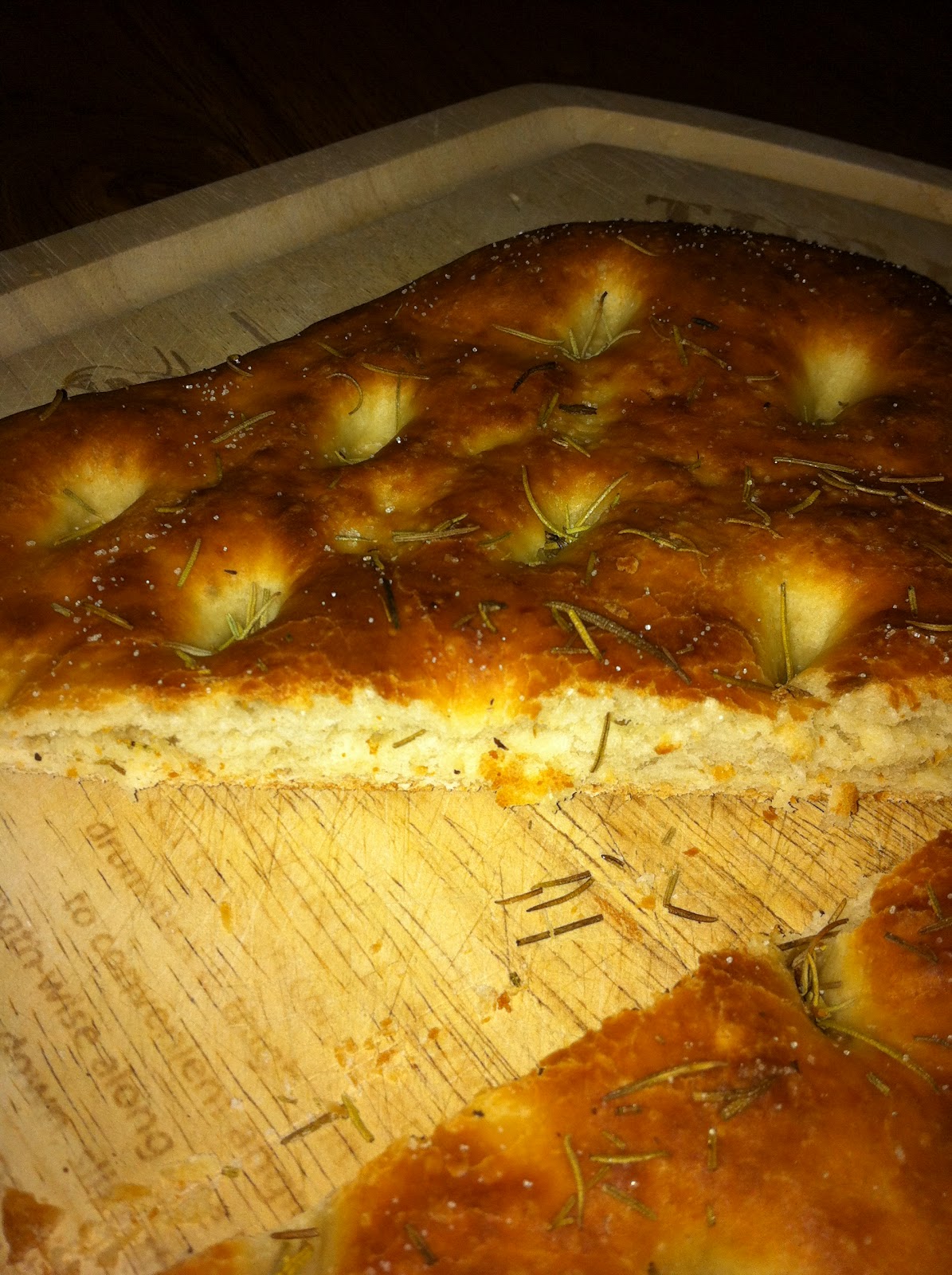 Food Monsters Orlando: Foodie Night In: Simple Rosemary Foccacia Recipe