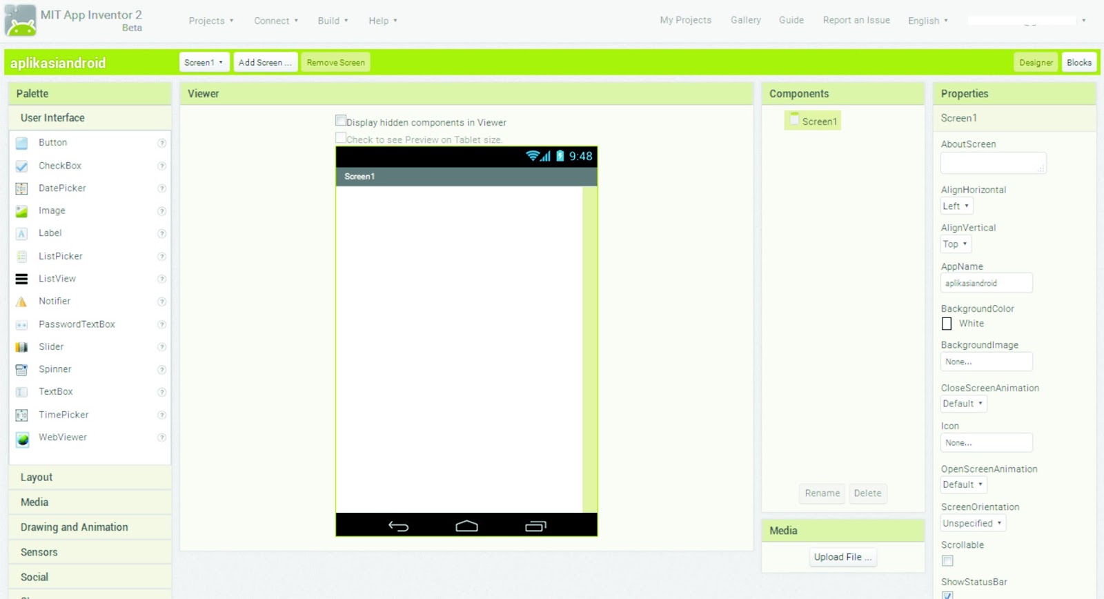 Cara Membuat Aplikasi Android Mengenal App Inventor Untuk Membuat 0443