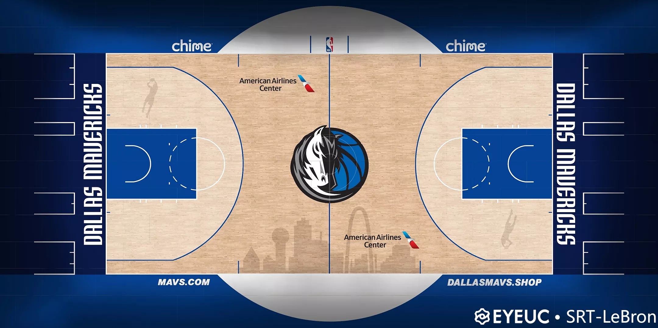 NBA 2K21 Dallas Mavericks 20-21 Court v1.1 by SRT-LeBron