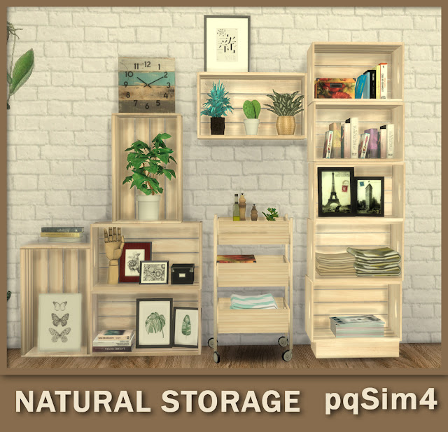 Natural Storage. Sims 4 Custom Content.