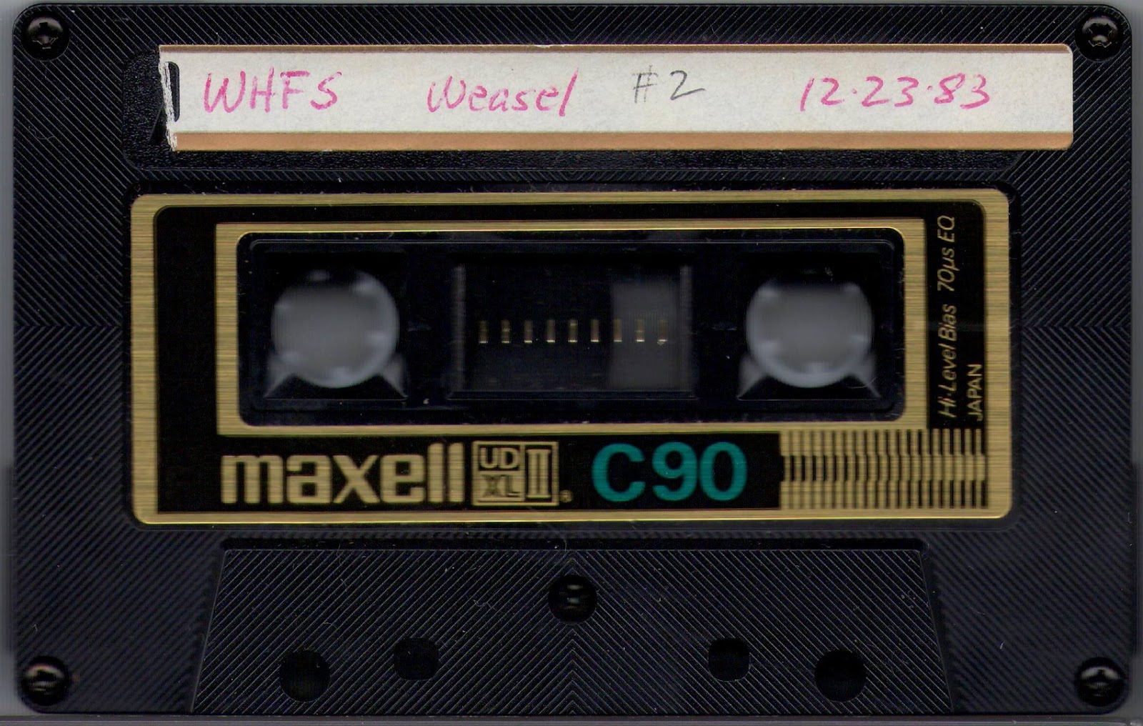 Camarillo Brillo: WHFS 99.1 Weasel: All Xmas Tunes 12-23-1983