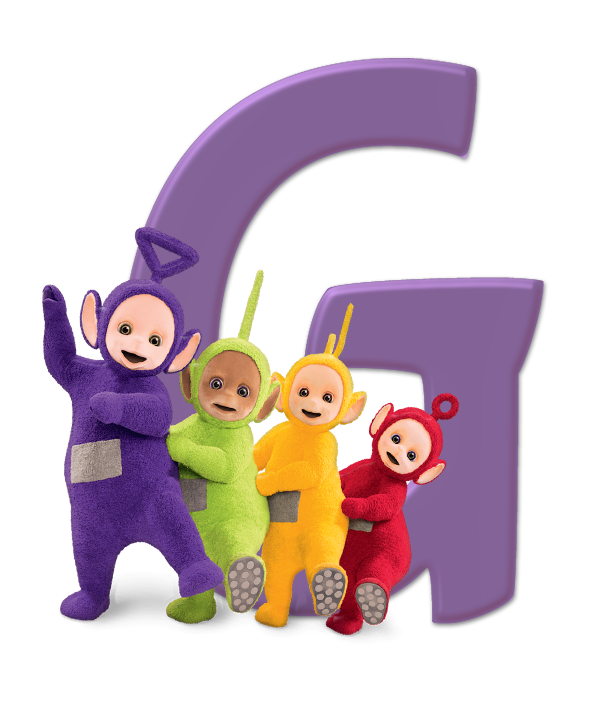 Sussurro de Amor: Alfabeto decorativo Teletubbies