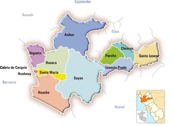 Mapas y Planos : Lugares Turísticos Región Lima