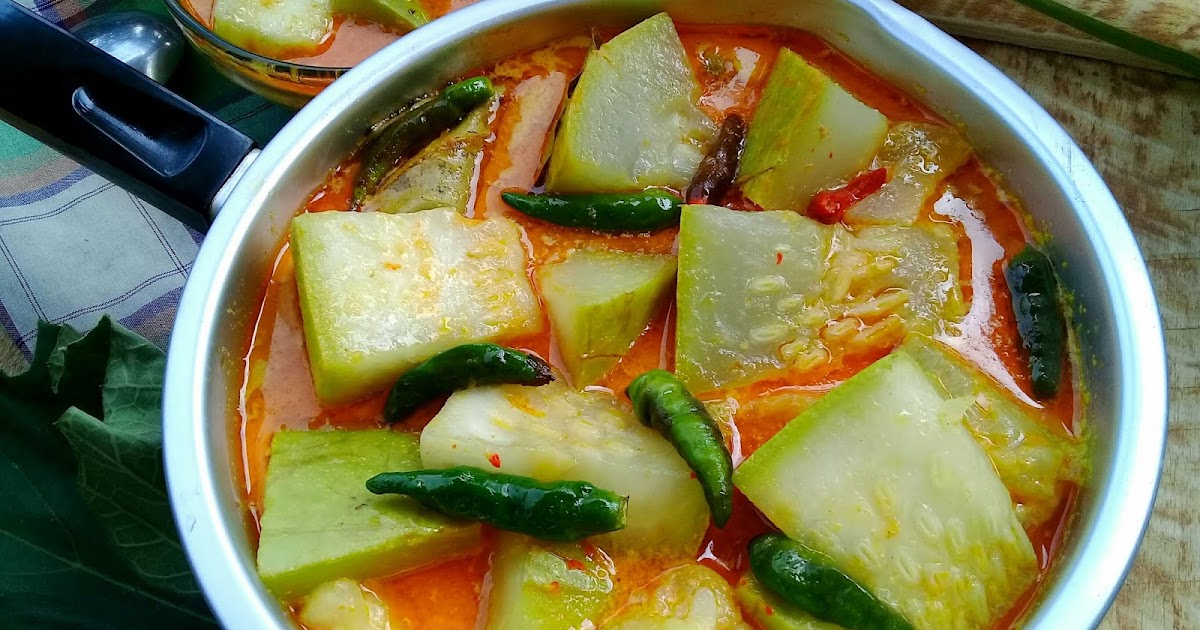 Sayur labu air dengan kuah santan yang enak dan gurih - Yeni helda.com