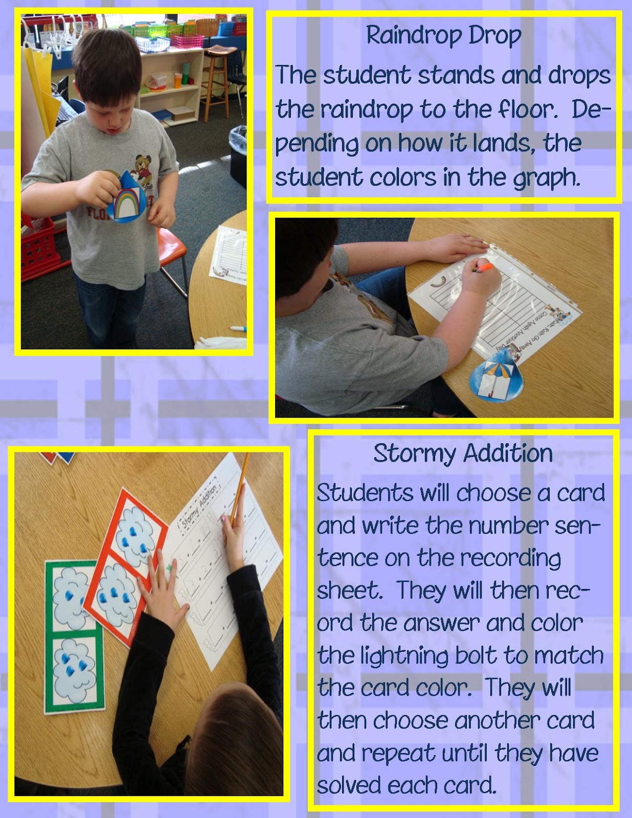 Golden Gang Kindergarten: Weather Math Centers