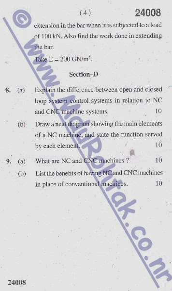 Basics of Mechanical Engg. - BME - May 2013 - B.Tech. 2nd Semester Question Paper