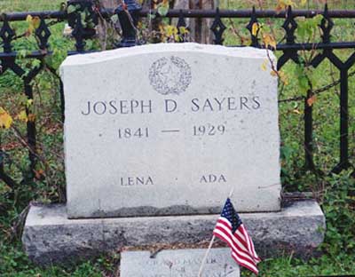 ABT UNK: Tombstone Tuesday: Texas Governor Joseph Draper Sayers, and ...