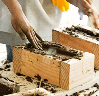 Imaginative Homeschool: Making Mud Bricks