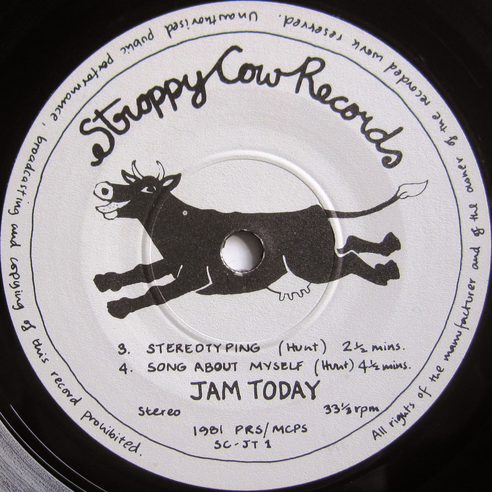 From A Northern Place: Jam Today - Stereotyping (7")
