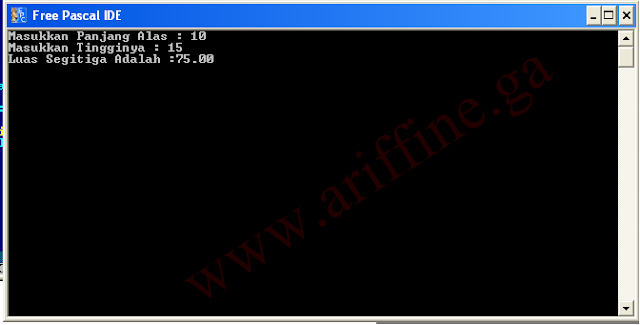 Tugas Pemrograman Dasar - ARIFFINE