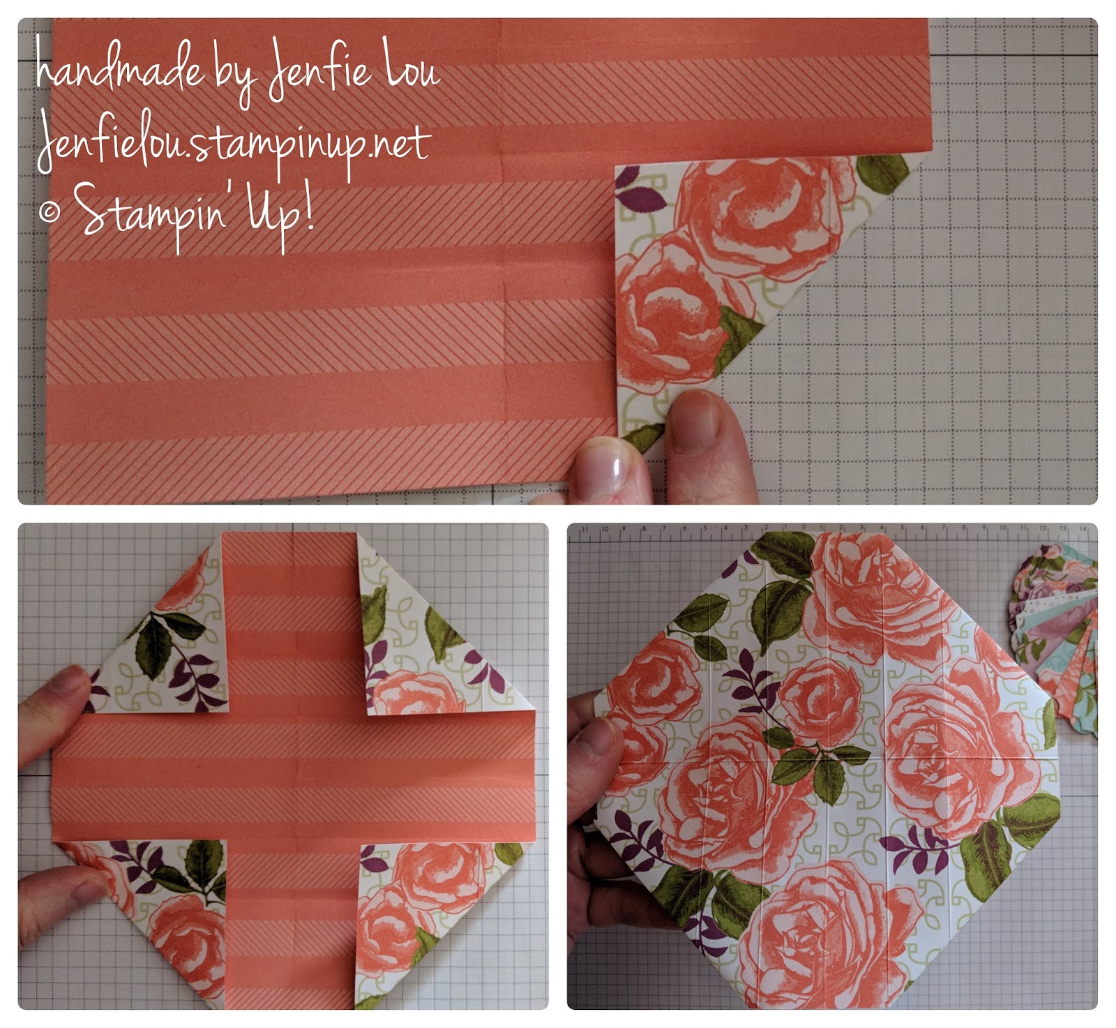 Handmade by Jenfie Lou: Mini Origami Treat Box Tutorial plus GIVEAWAY!