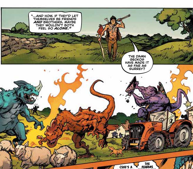 X-O Manowar & His Valiant Friends: Savage #4 Review: Coloring