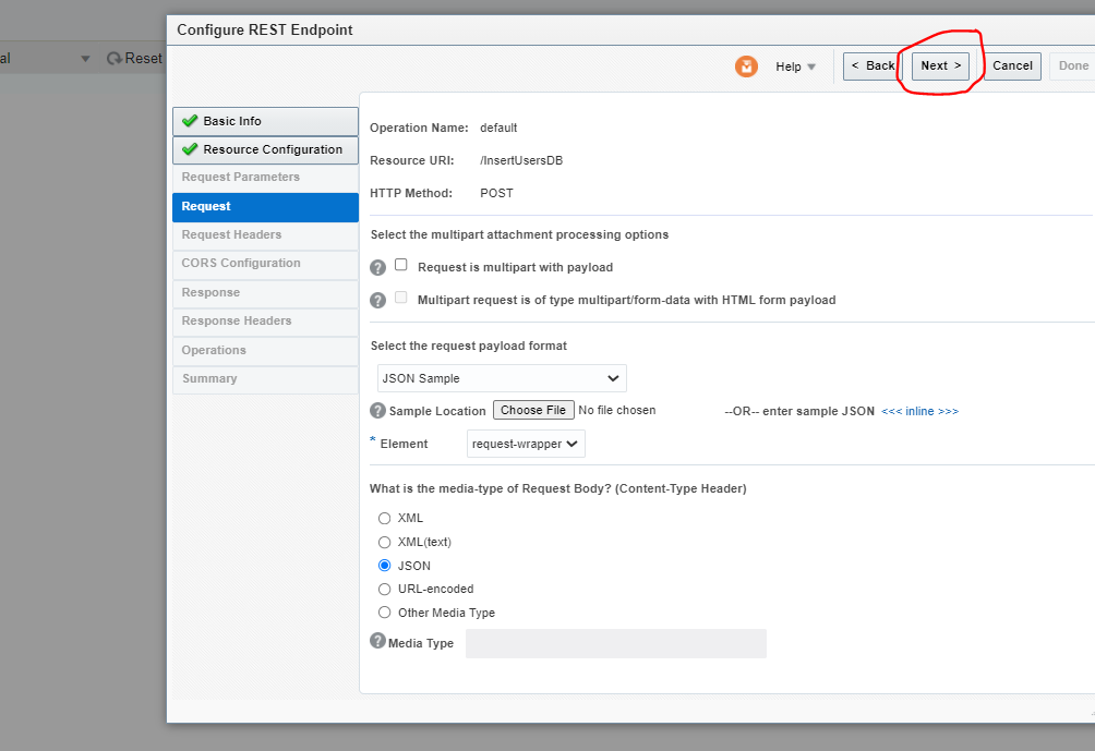 Writing a DML command in OIC instance to insert data into OnPrem ...