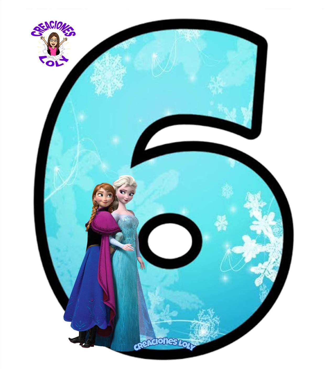 Creaciones Loly: Números Frozen
