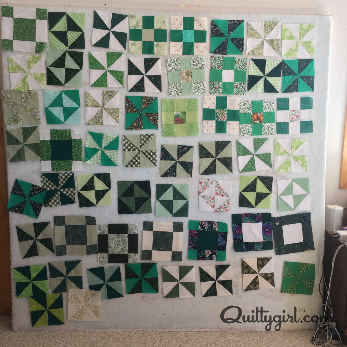 Alycia Quilts - Quiltygirl: Green Rainbow Scrap Challenge!