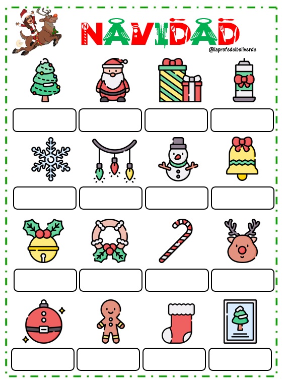 La profe del boli verde: VOCABULARIO NAVIDAD 1