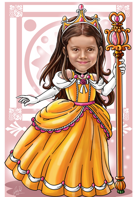 Caricatures by J.Chan: Princess Emma