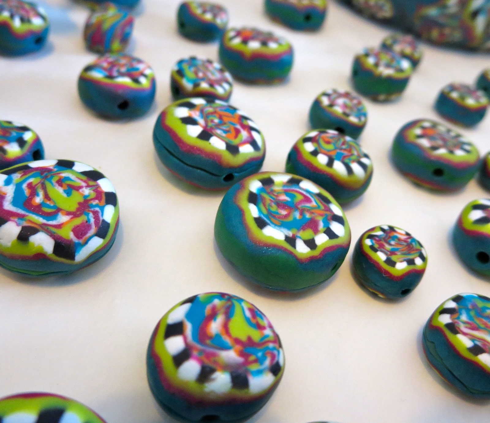 HeArtfully Creating: Finally Friday! Polymer Clay Journey: Bead Making