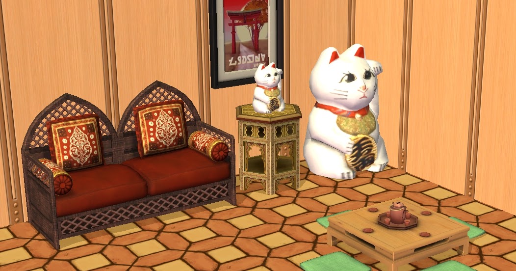 TheNinthWaveSims: The Sims 2 - Beckoning Cat Scaled Up (Pets Required)