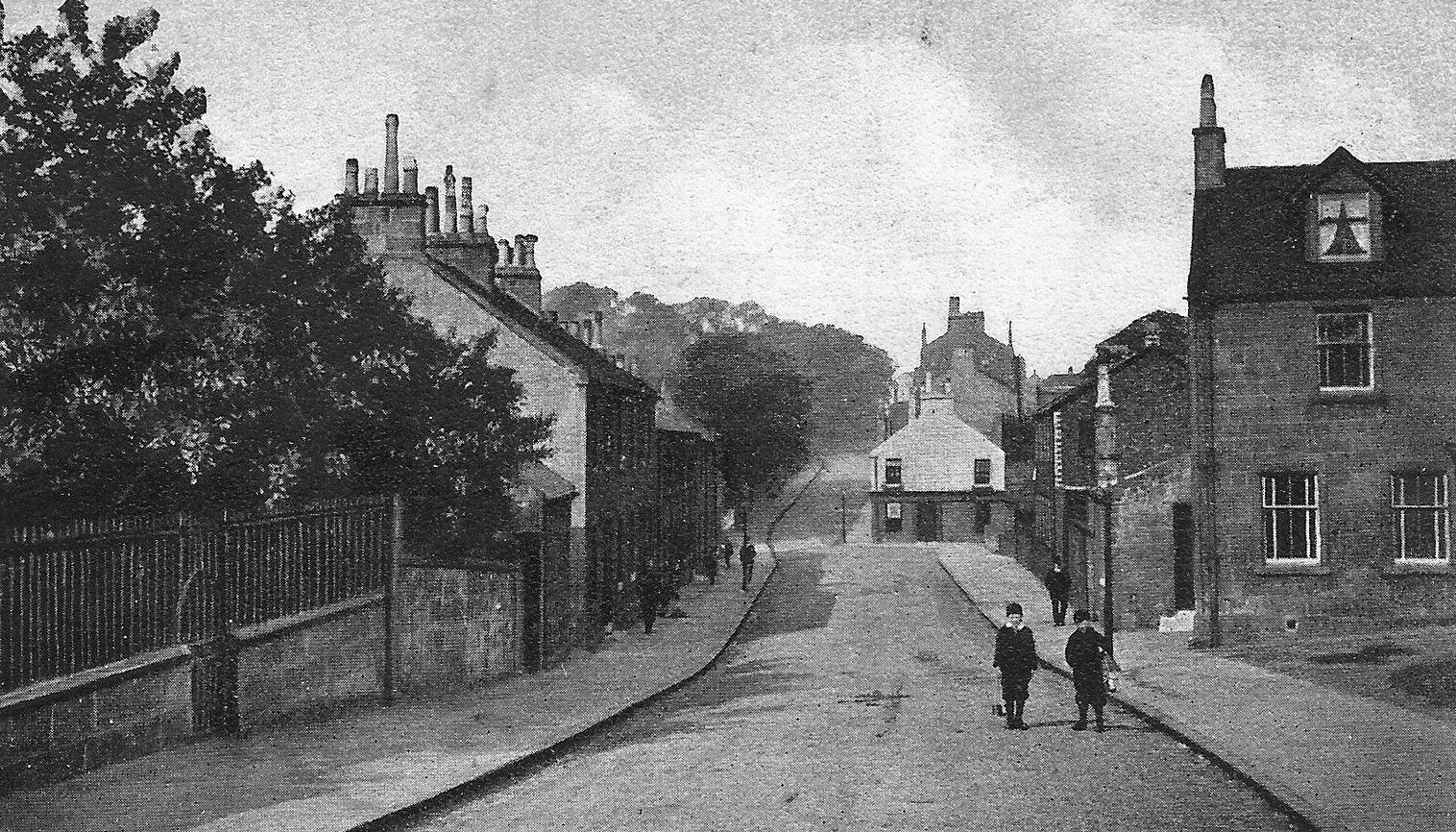 Tour Scotland: Old Photograph Burnhill Rutherglen Scotland