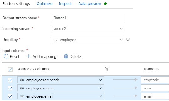 Using Lookup in ADF Data Flow