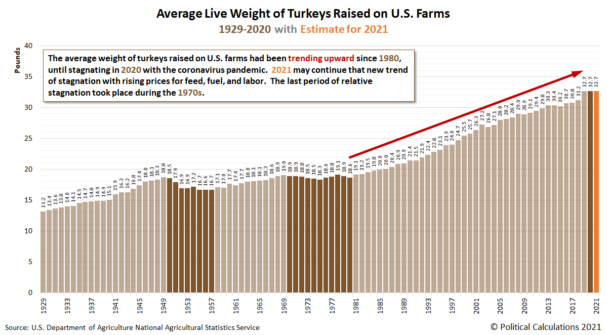Growth of Average Farm-Raised Turkeys Starts to Stagnate | Economy ...