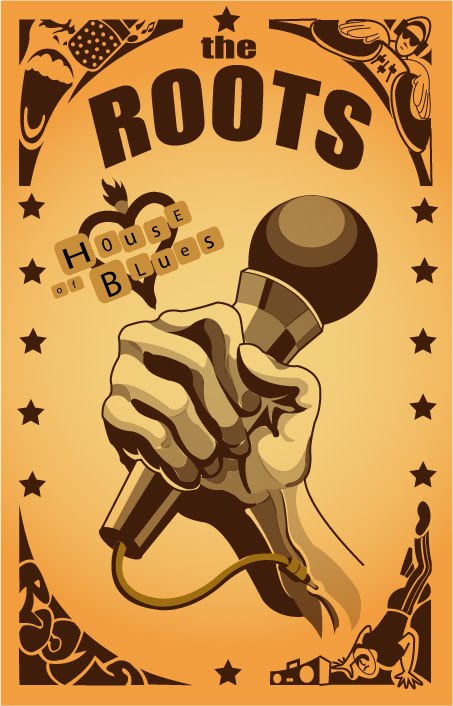Roots: hip hop band poster illustration design - urbannation