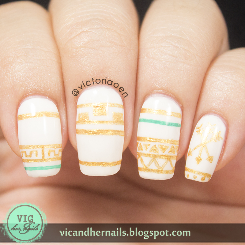 Vic and Her Nails: VicCopycat - "Aztec Print" by Lastrega
